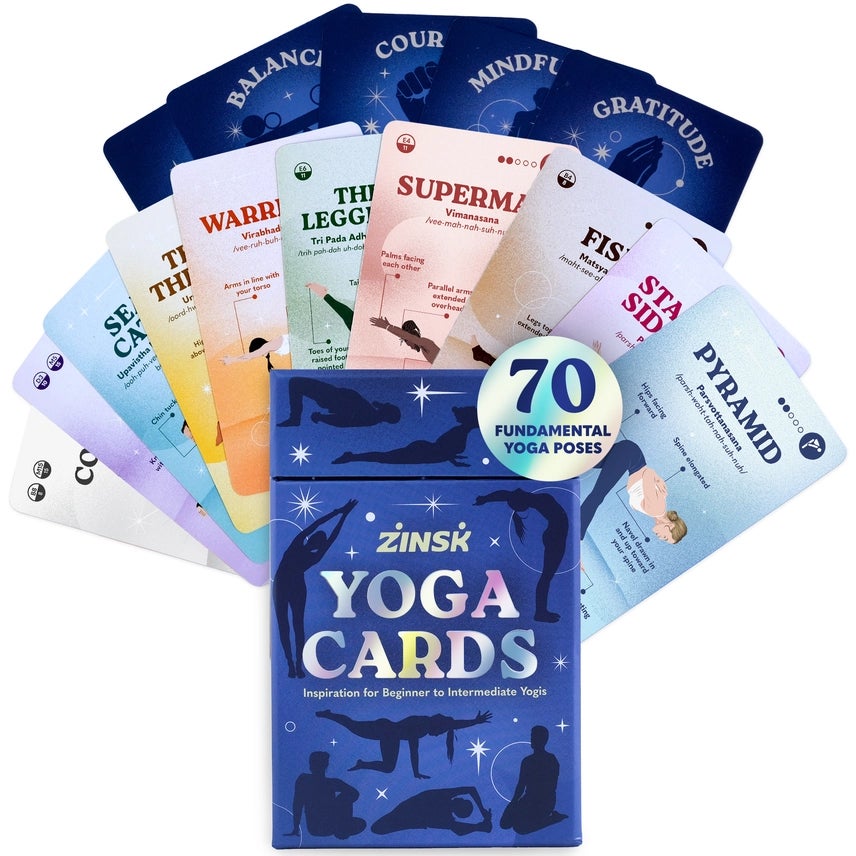 Yoga Deck 70 Illustrated Cards with Alignment Cues & Modifications for ...